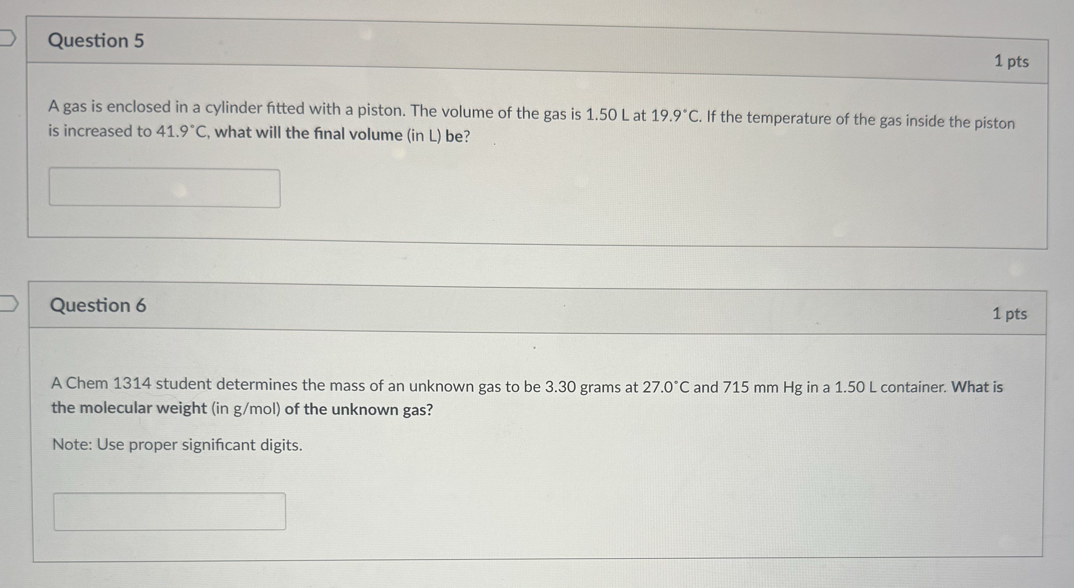Solved A gas is enclosed in a cylinder fitted with a piston. | Chegg.com