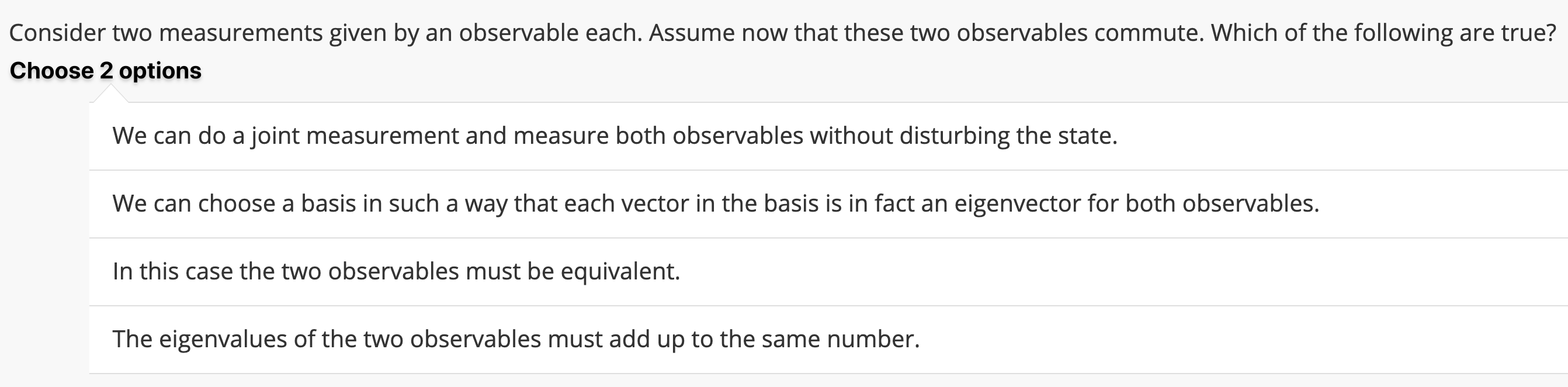 Solved Consider two measurements given by an observable | Chegg.com