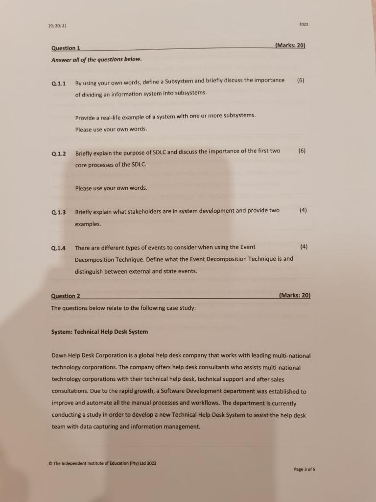 Solved Please assist me with answers as I would like to | Chegg.com
