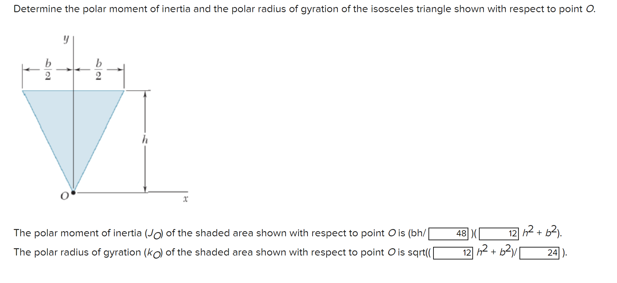 Solved Determine The Polar Moment Of Inertia And The - vrogue.co Solved Determine The Polar Moment Of Inertia And The - vrogue.co