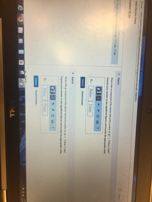 Solved E, Value Units appropriate units | Chegg.com