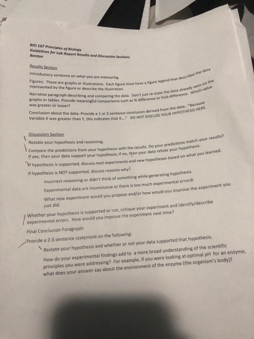 Solved Can you help me to write hypothesis and prediction | Chegg.com