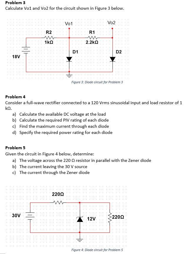 Solved 3. Calculate Vo1 and Vo2 for the circuit shown in | Chegg.com