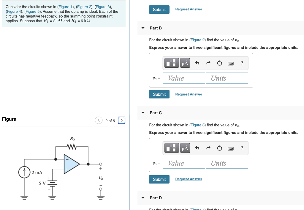Solved Consider the circuits shown in (Figure 1), | Chegg.com
