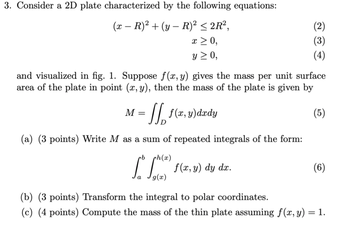 Solved 3. Consider a 2D plate characterized by the following | Chegg.com