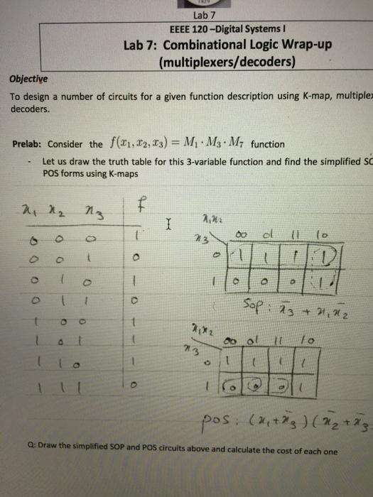 Solved Lab 7 EEEE 120-Digital Systems Lab 7: Combinational | Chegg.com