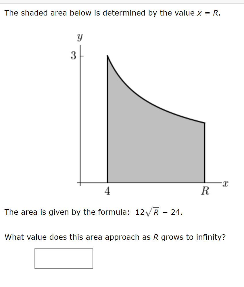Solved The shaded area below is determined by the value x = | Chegg.com