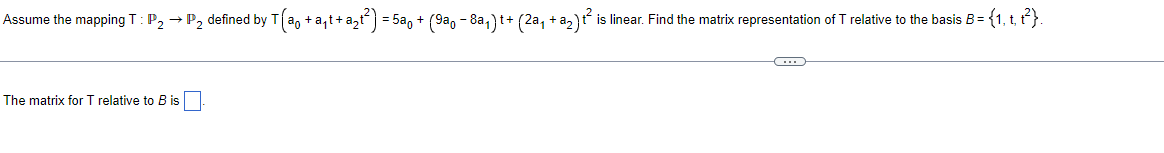Solved Assume the mapping T:P2→P2 defined by | Chegg.com