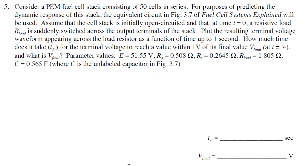 Solved Rr Ra Figure 3.7 Simple equivalent circuit model of a | Chegg.com