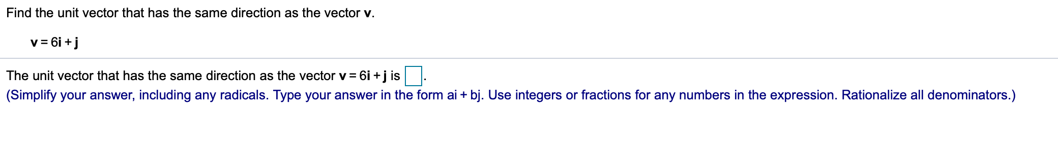 Solved Find the unit vector that has the same direction as | Chegg.com