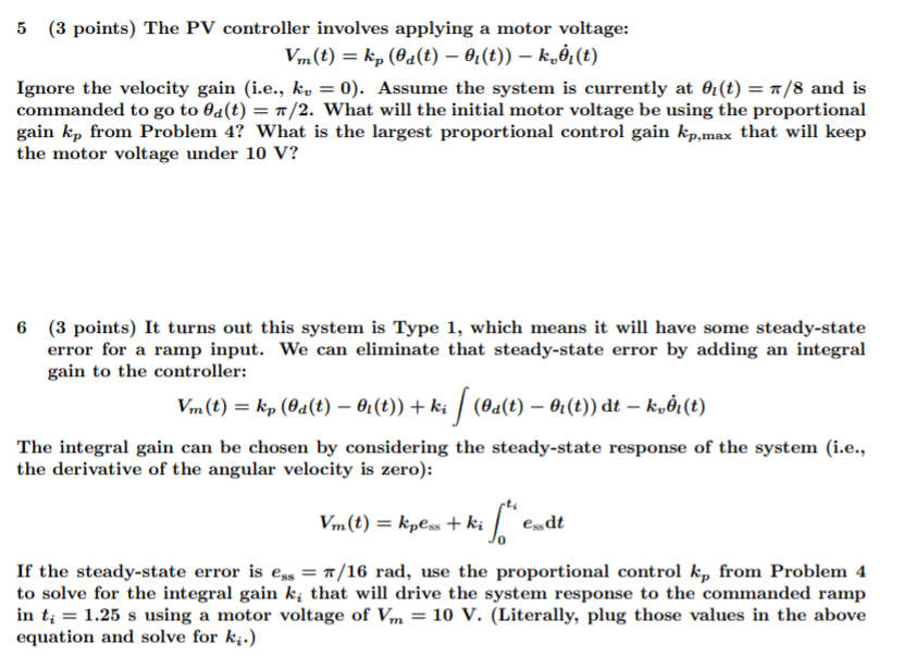1 (3 points) Consider a system initially stationary | Chegg.com