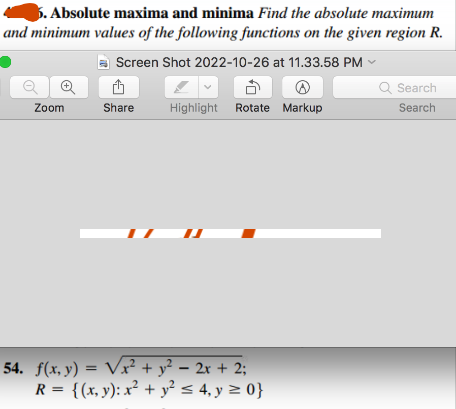 Solved . Absolute maxima and minima Find the absolute | Chegg.com