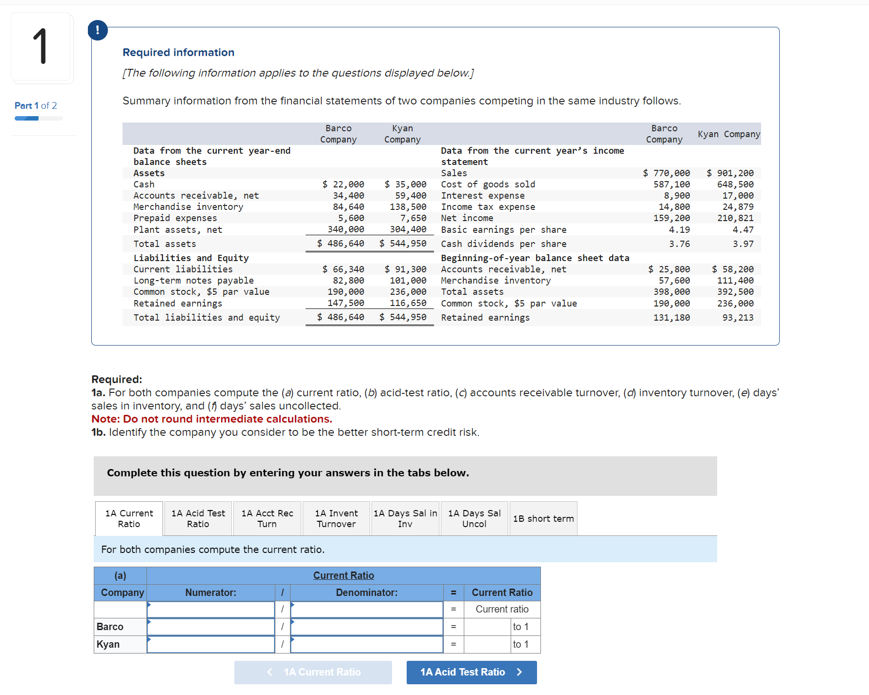Solved Can anyone solve this accounting question?1Part 1 ﻿of | Chegg.com