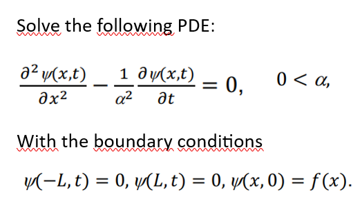 Solved Solve the following PDE: | Chegg.com Solved Solve the following PDE: | Chegg.com