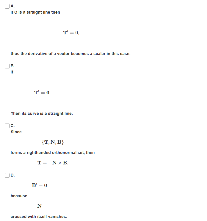 Solved MARK WHICH STATEMENTS BELOW ARE TRUE, USING | Chegg.com