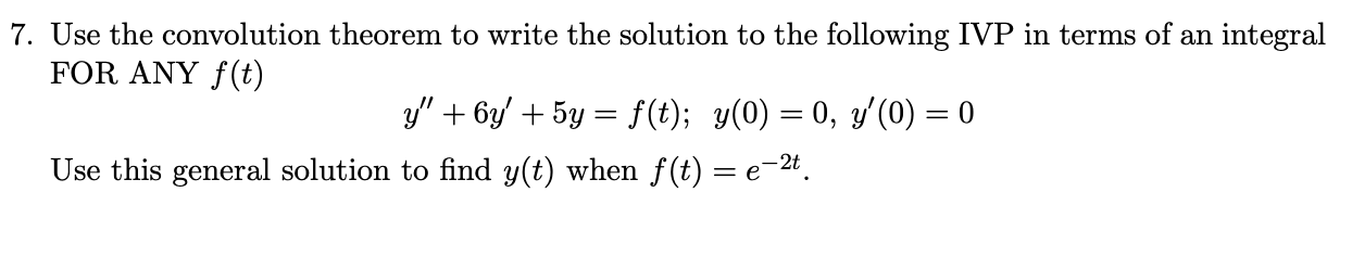 Solved 1. Use the definition of the Laplace Transform (and | Chegg.com