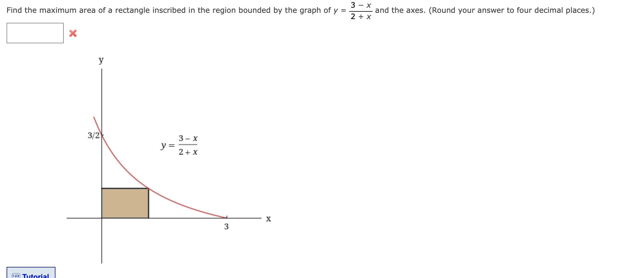 Solved Find the maximum area of a rectangle inscribed in the | Chegg.com