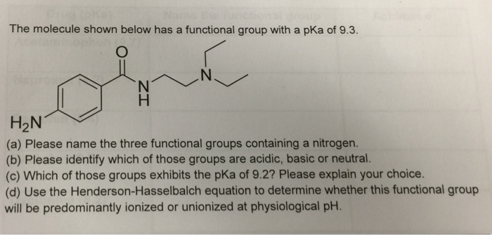 Solved le shown below has a H2N (a) Please name the three | Chegg.com