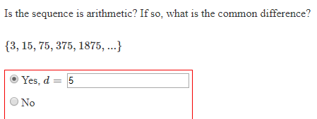 Solved Find the common difference for the arithmetic | Chegg.com
