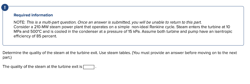 Solved Required information NOTE: This is a multi-part | Chegg.com