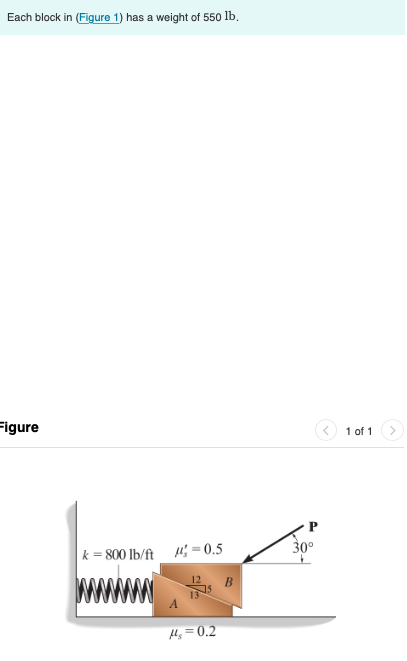 Solved Determine how far the force P can compress the spring | Chegg.com