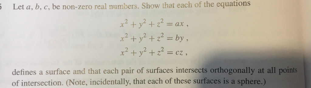 Solved i Let a, b, c, be non-zero real numbers. Show that | Chegg.com