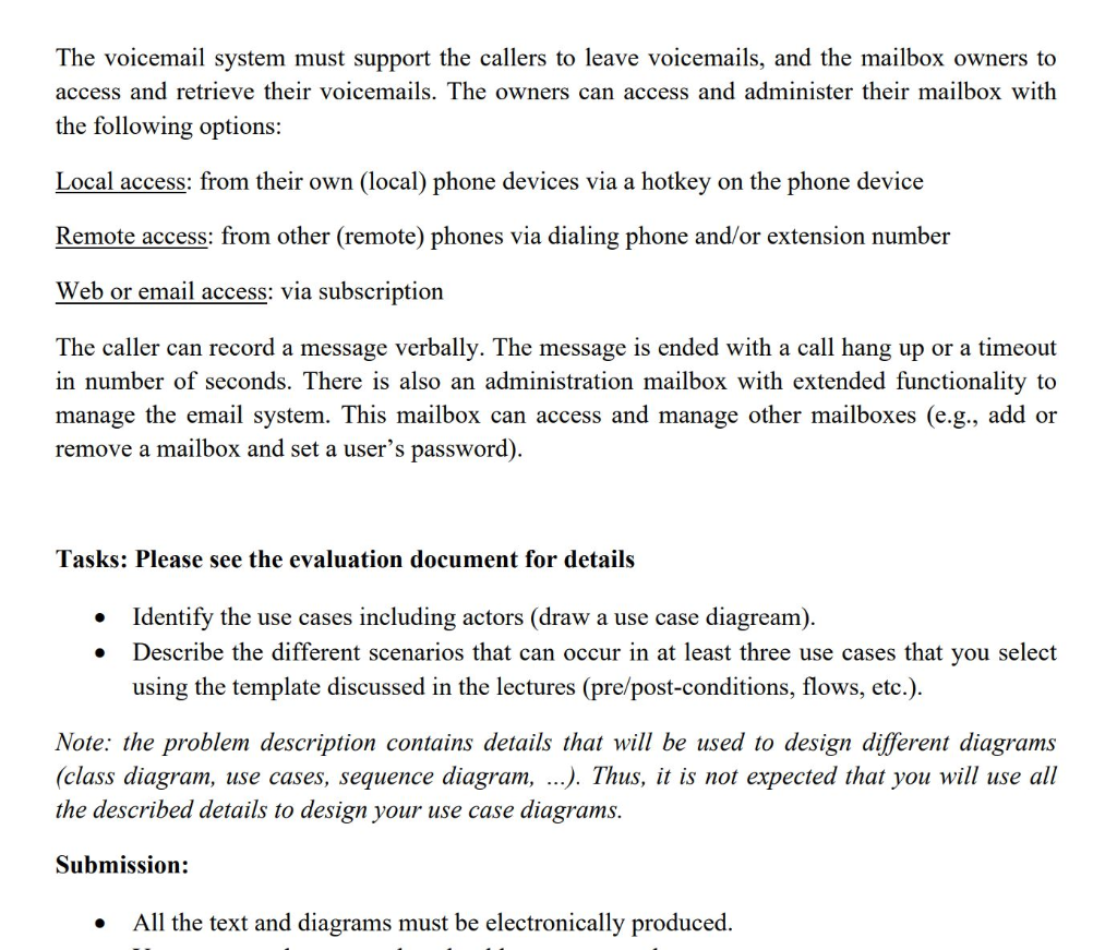 Solved Objective: Practice UML design use case diagrams. | Chegg.com