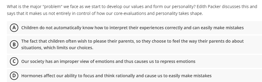 Solved What is the major "problem" we face as we start to | Chegg.com