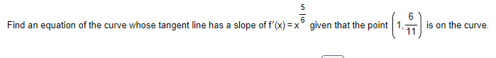 Solved 5 5 Find an equation of the curve whose tangent line | Chegg.com