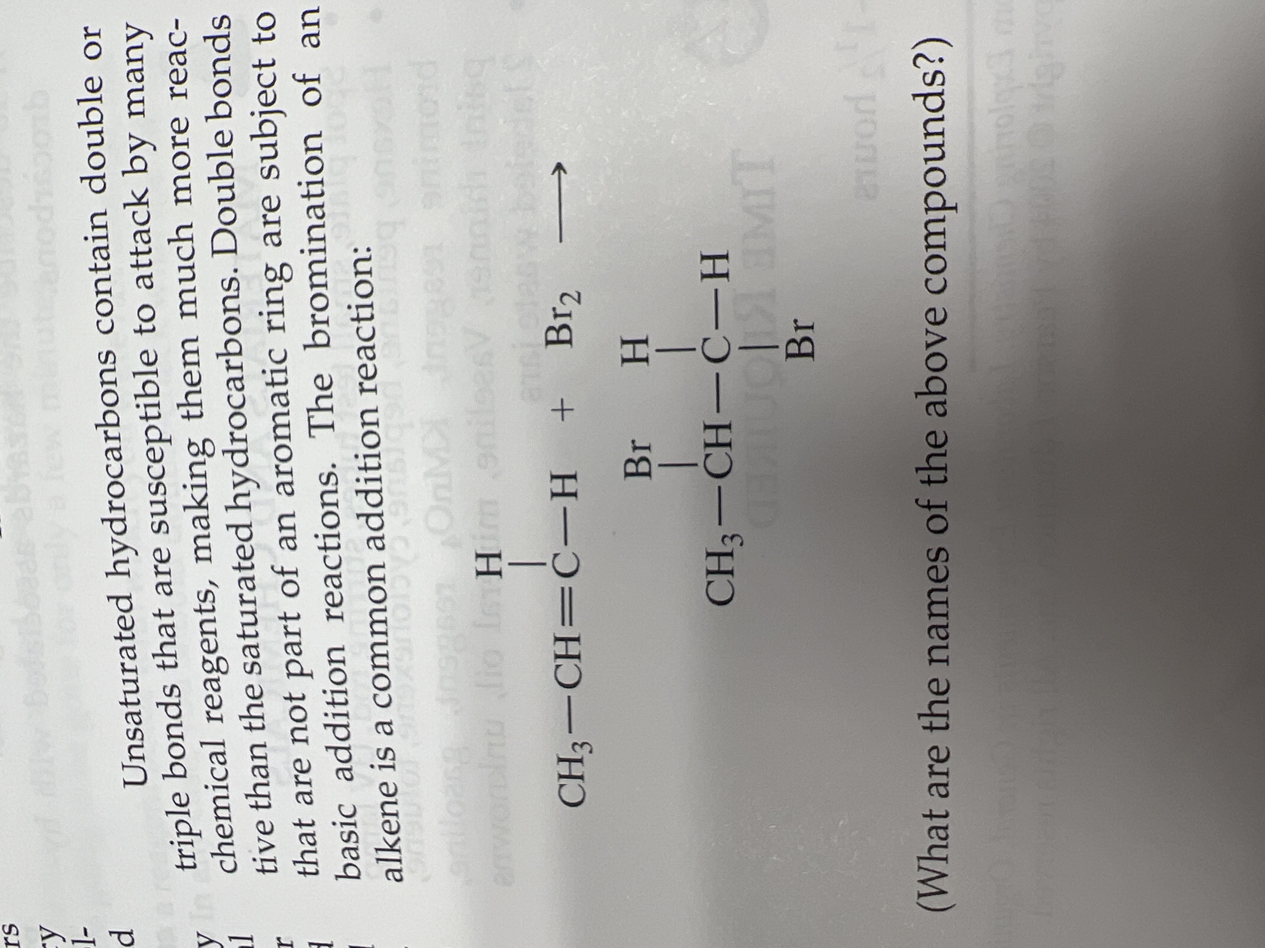 Solved What are the names of the compounds | Chegg.com