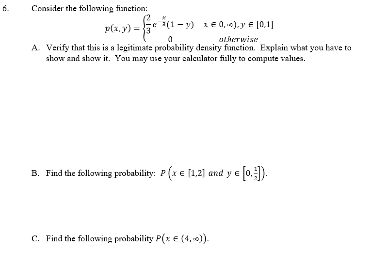 Solved Consider the following function: | Chegg.com
