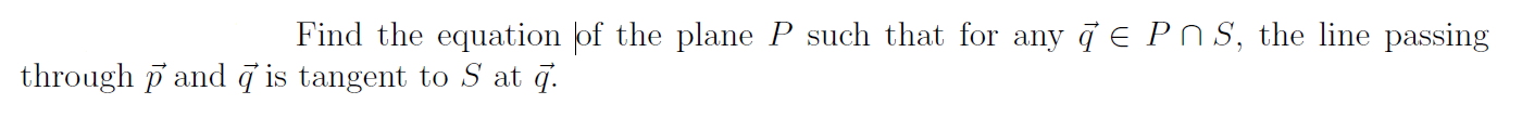 Solved Find the equation pof the plane P such that for any ğ | Chegg.com