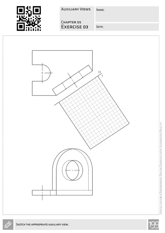 Solved AUXILIARY VIEWS NAME: CHAPTER OS EXERCISE 03 DATE: 5 | Chegg.com