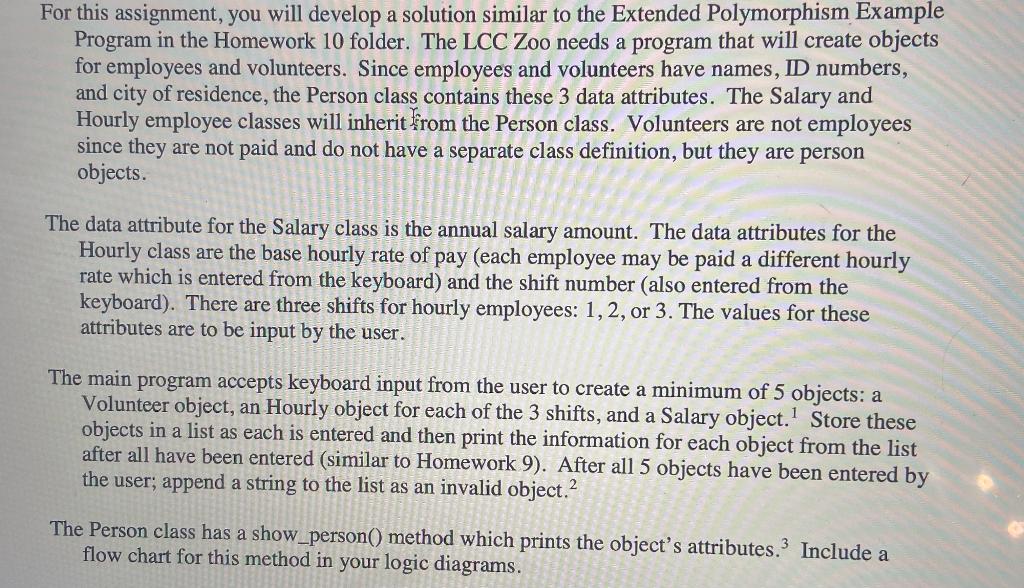 Solved For this assignment, you will develop a solution | Chegg.com