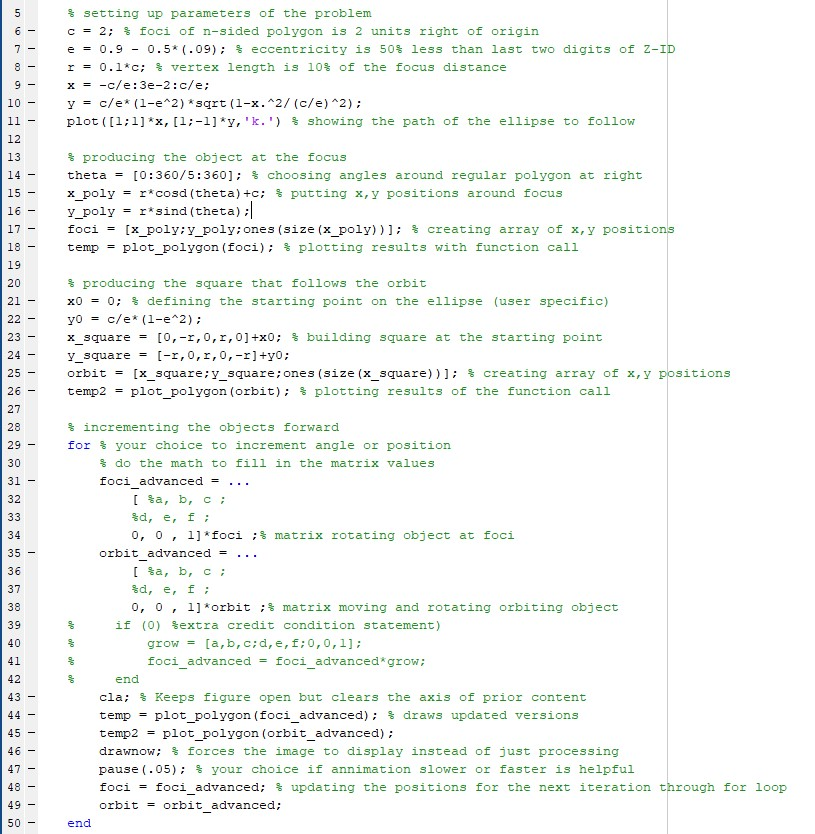 Make an object(satellite) rotate around a planet in | Chegg.com