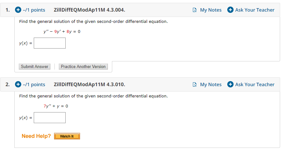 Solved 1.) Find the general solution of the given | Chegg.com