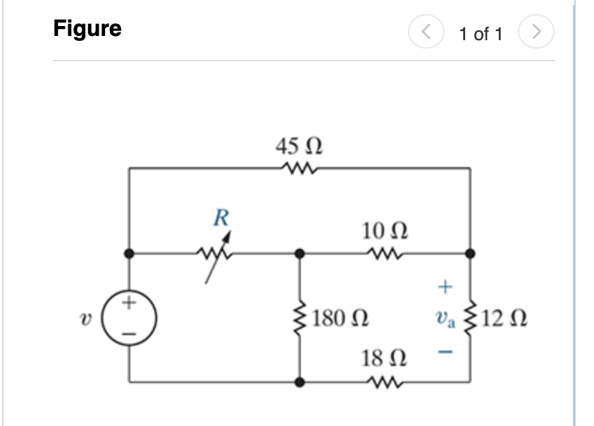 Solved 1 Of 1the Variable Resistor R In The Circuit In Is 