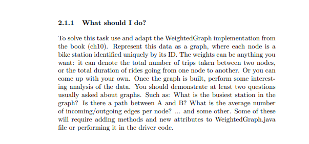 B D Figure 1: Graph example 2.1 BikeShare Network You | Chegg.com