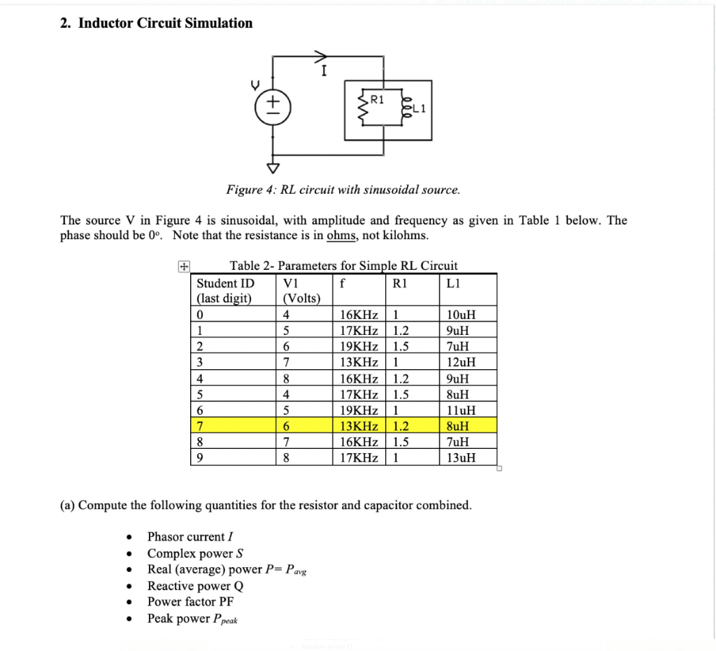 Solved 2. Inductor Circuit Simulation I R1 + EL1 & Figure 4: | Chegg.com
