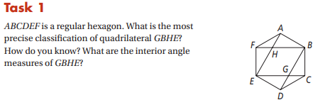 Solved ABCDEF is a regular hexagon. What is the most precise | Chegg.com