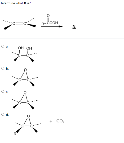 Solved Determine what X is? a. b. c. d. | Chegg.com