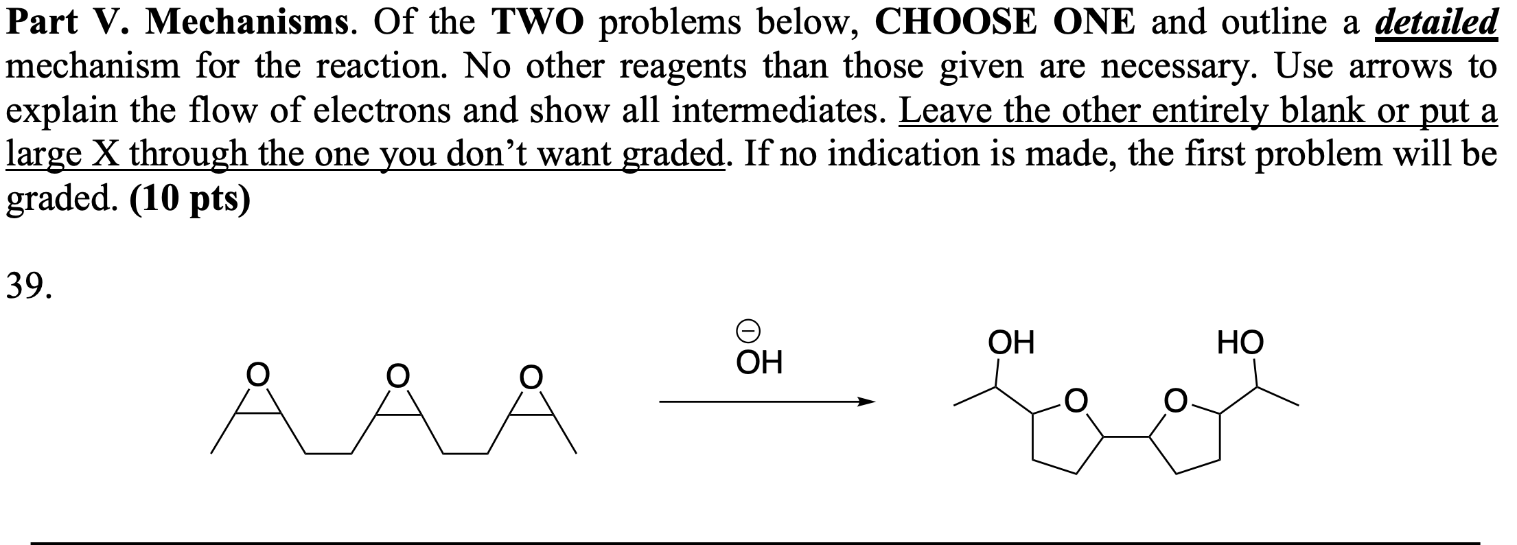 Solved Part V. Mechanisms. Of the TWO problems below, CHOOSE | Chegg.com