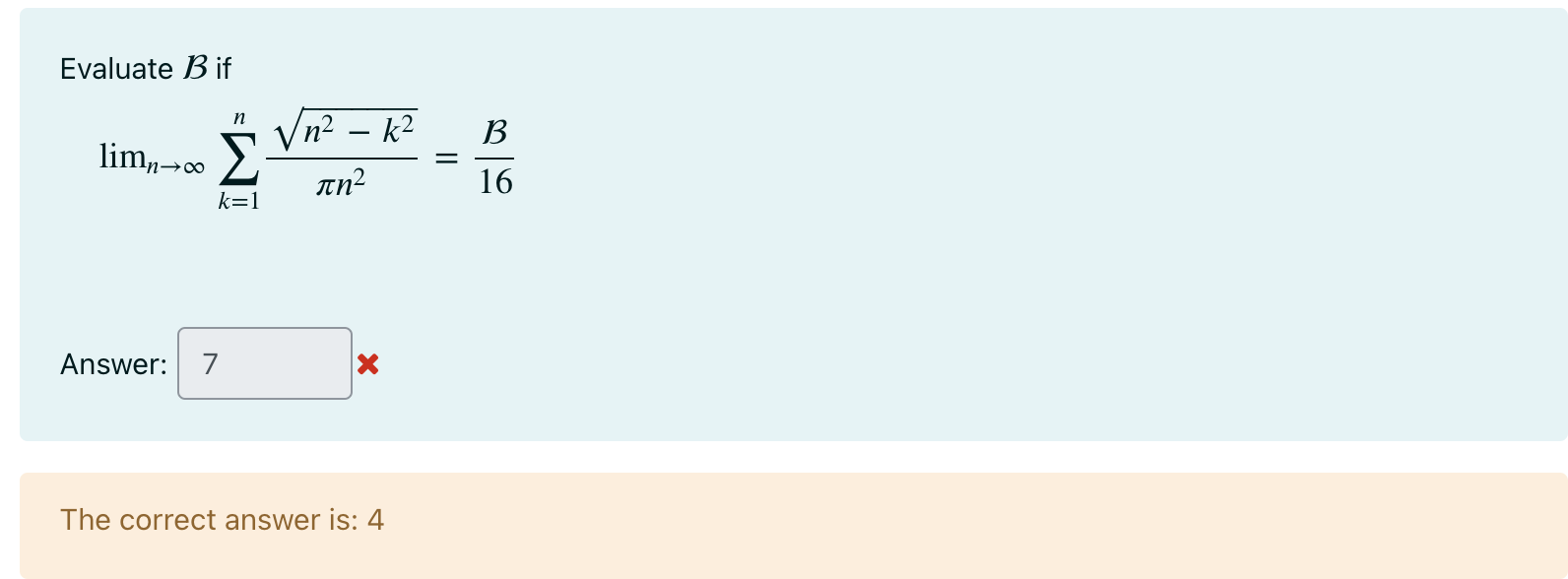 Solved Evaluate \\( \\mathcal{B} \\) if \\[ \\lim _{n | Chegg.com