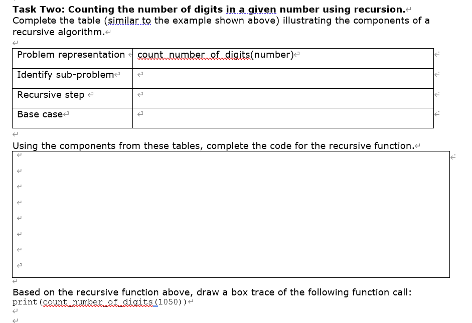 Solved Recursive Algorithms A Recursive Algorithm Solves A 8957