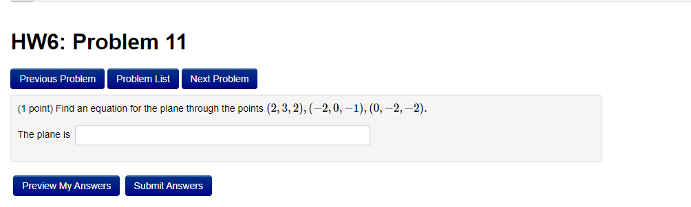Solved HW6: Problem 11 Previous Problem Problem List Next | Chegg.com