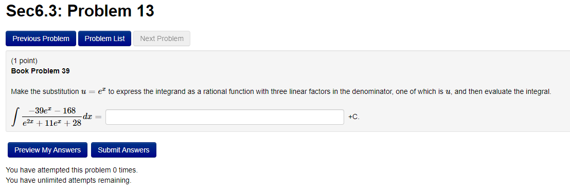 Solved Sec6.3: Problem 13 Previous Problem Problem List Next | Chegg.com