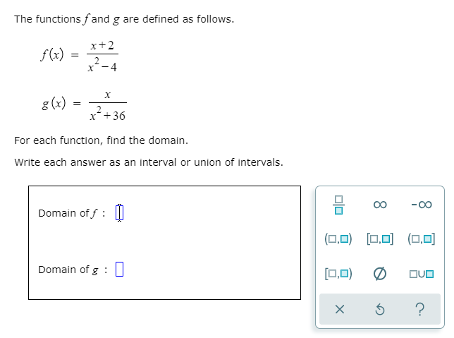 Solved The functions fand g are defined as follows. f(x) x+2 | Chegg.com