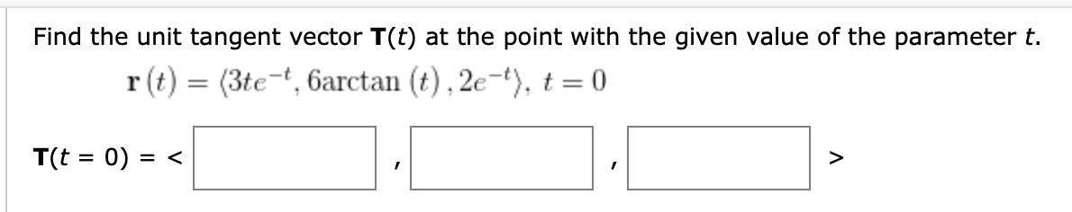 Solved Find The Derivative R T Of The Vector Function