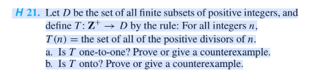 Solved H 21. Let D be the set of all finite subsets of | Chegg.com