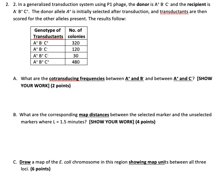 2. 2. In a generalized transduction system using P1 | Chegg.com